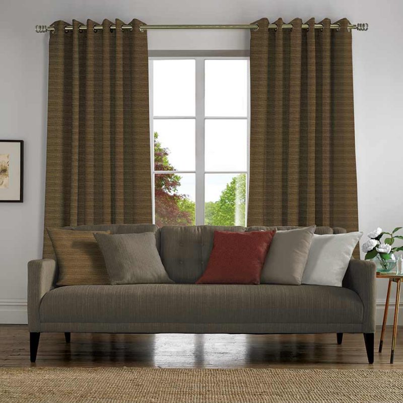 Calico Rust Curtains | Budget Curtains
