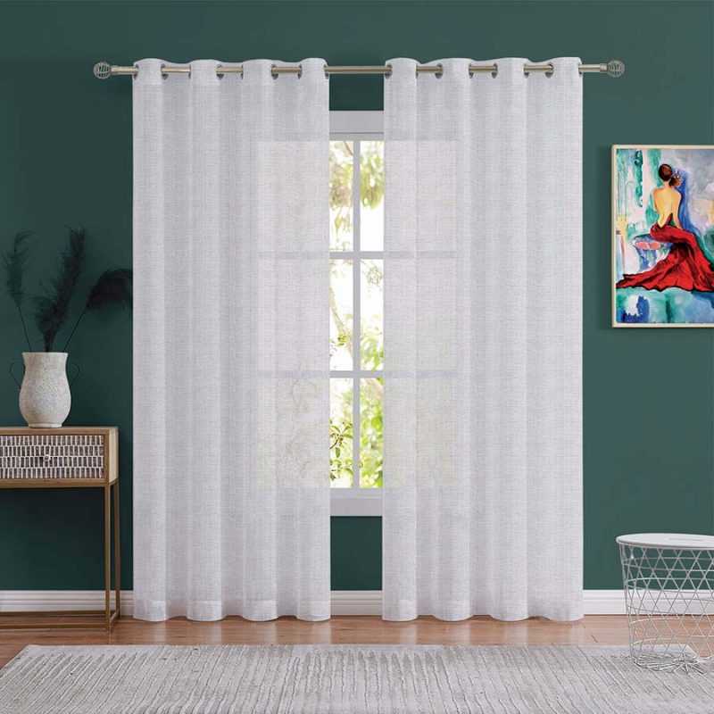 Lace Snow Sheer Curtains | Budget Curtains